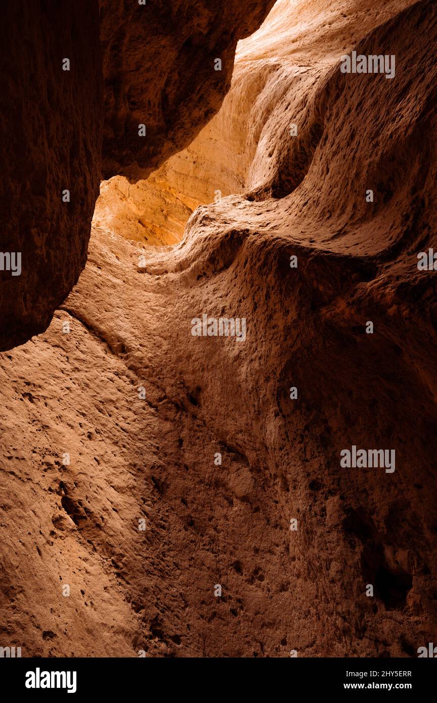 Vertical shot of the inner side of the mountain cave Stock Photo - Alamy