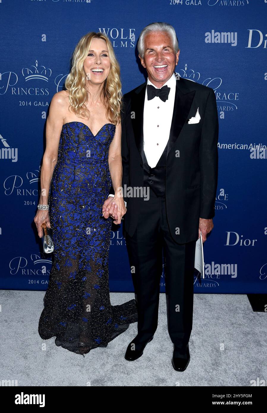 Alana Stewart and George Hamilton attends the 2014 Princess Grace ...