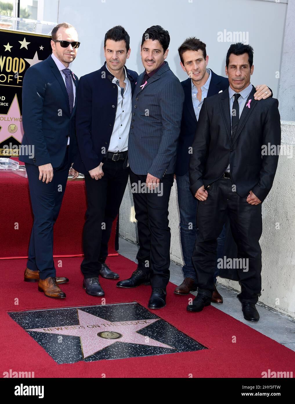 Donnie Wahlberg, Jordan Knight, Jonathan Knight, Joey McIntyre and ...