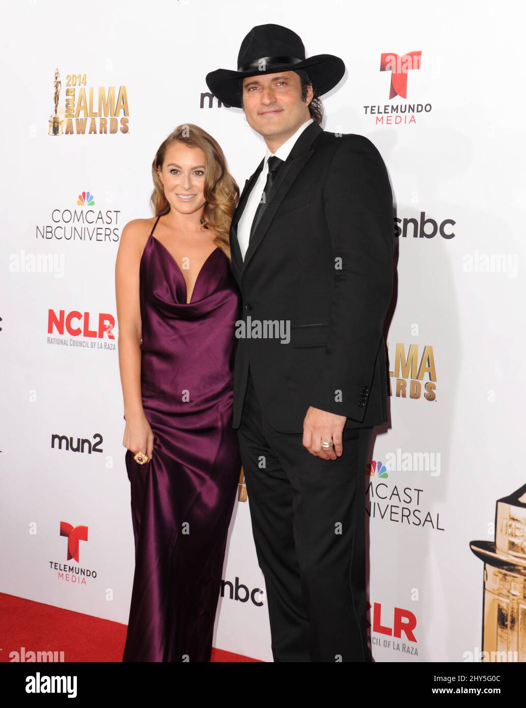 Alexa Vega, Robert Rodriguez attending the 2014 NCLR ALMA Awards at the ...