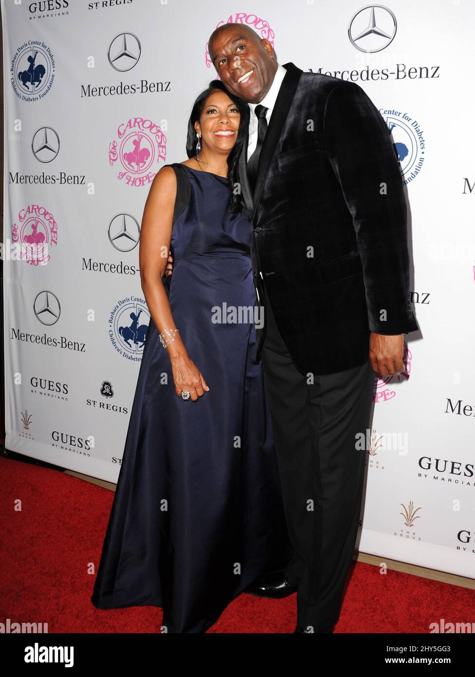 Cookie Johnson, Magic Johnson attending the 2014 Carousel Of Hope Ball ...