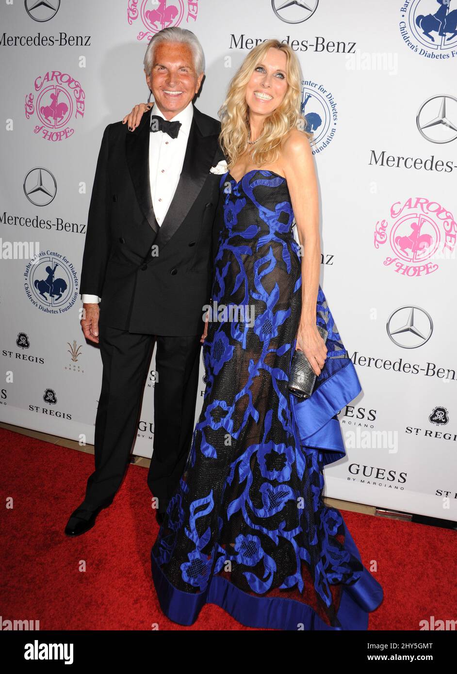 Alana Stewart, George Hamilton arriving for the Carousel Of Hope Ball ...