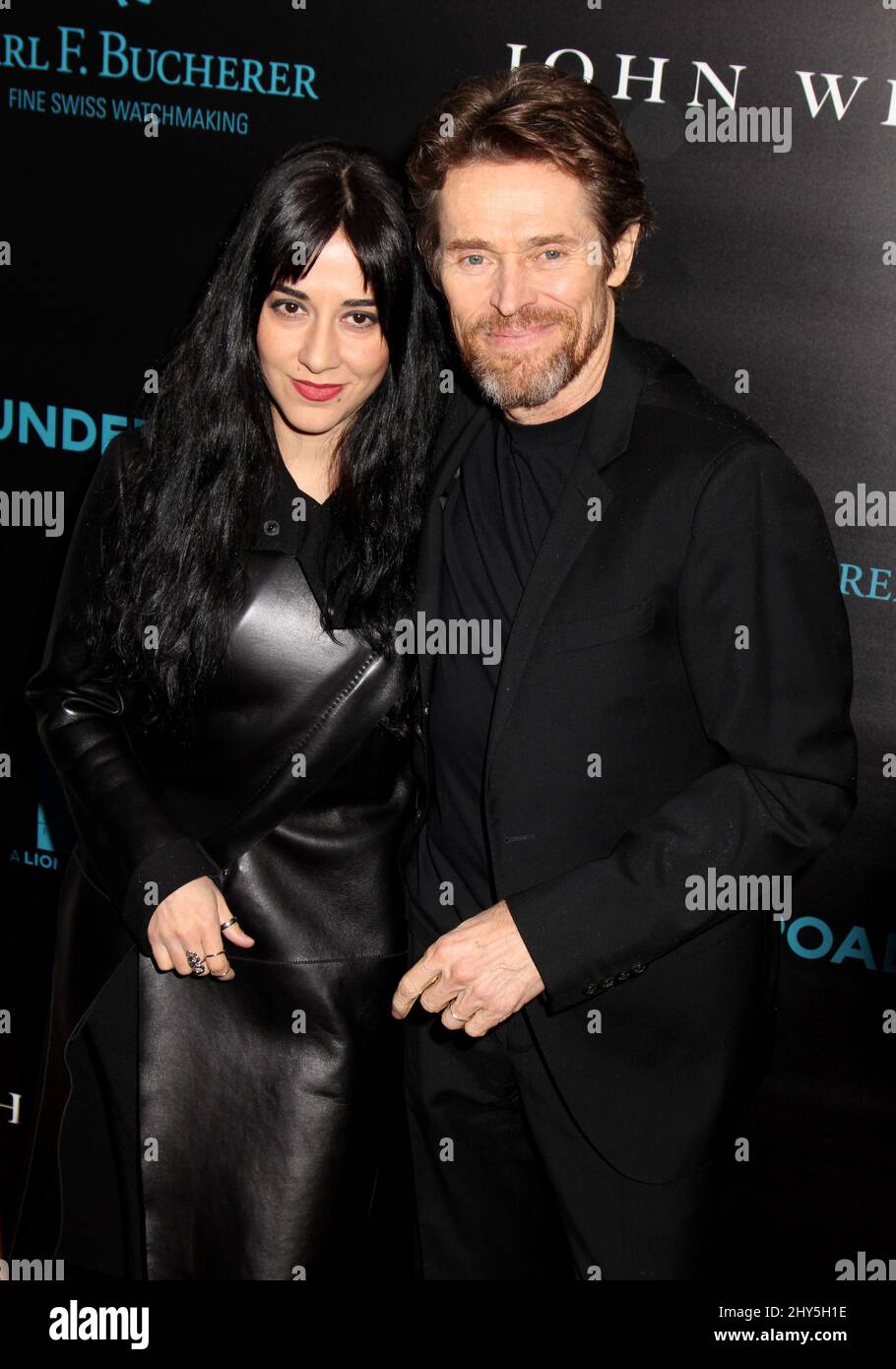 Glada Colagrande and Willem Defoe arriving for a special screening of ...