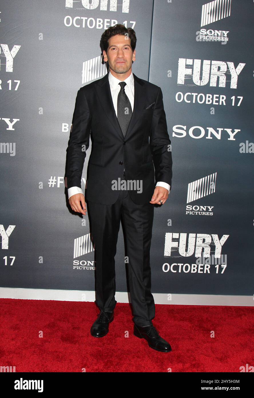 Jon Bernthal attending the Fury world premiere held at held at the ...