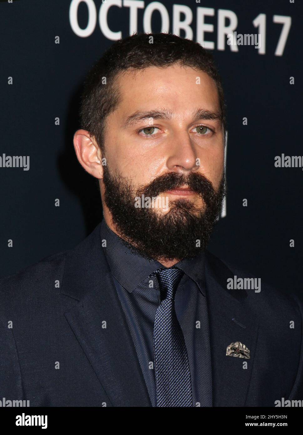 Shia LaBeouf attending the Fury world premiere held at held at the ...