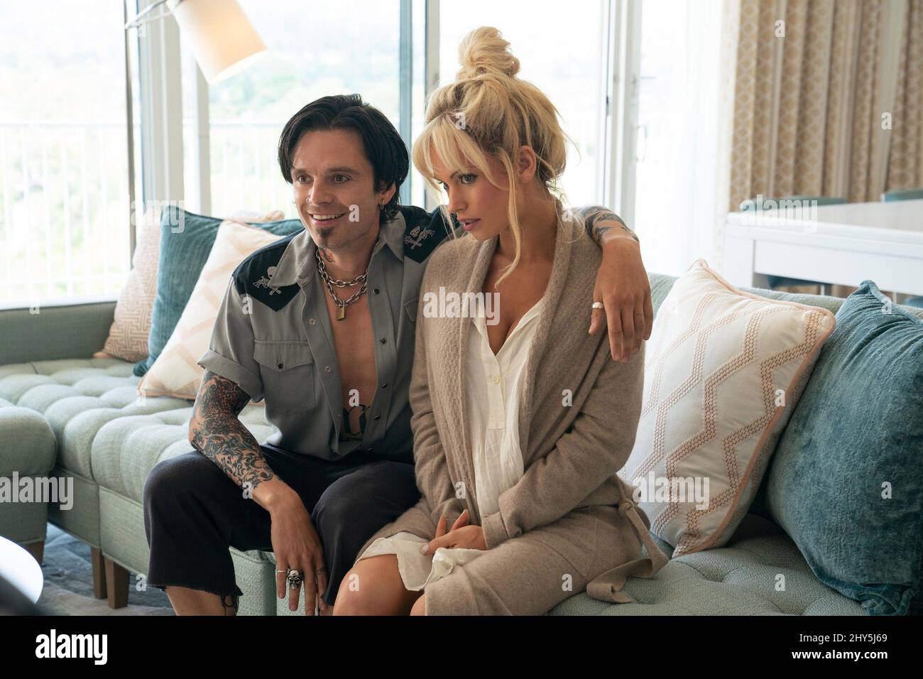 PAM & TOMMY, (aka PAM AND TOMMY), from left: Sebastian Stan as Tommy ...