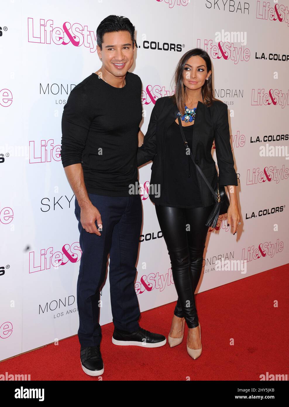 Mario Lopez, Courtney Mazza attending Life & Style Weekly's 10 Year ...