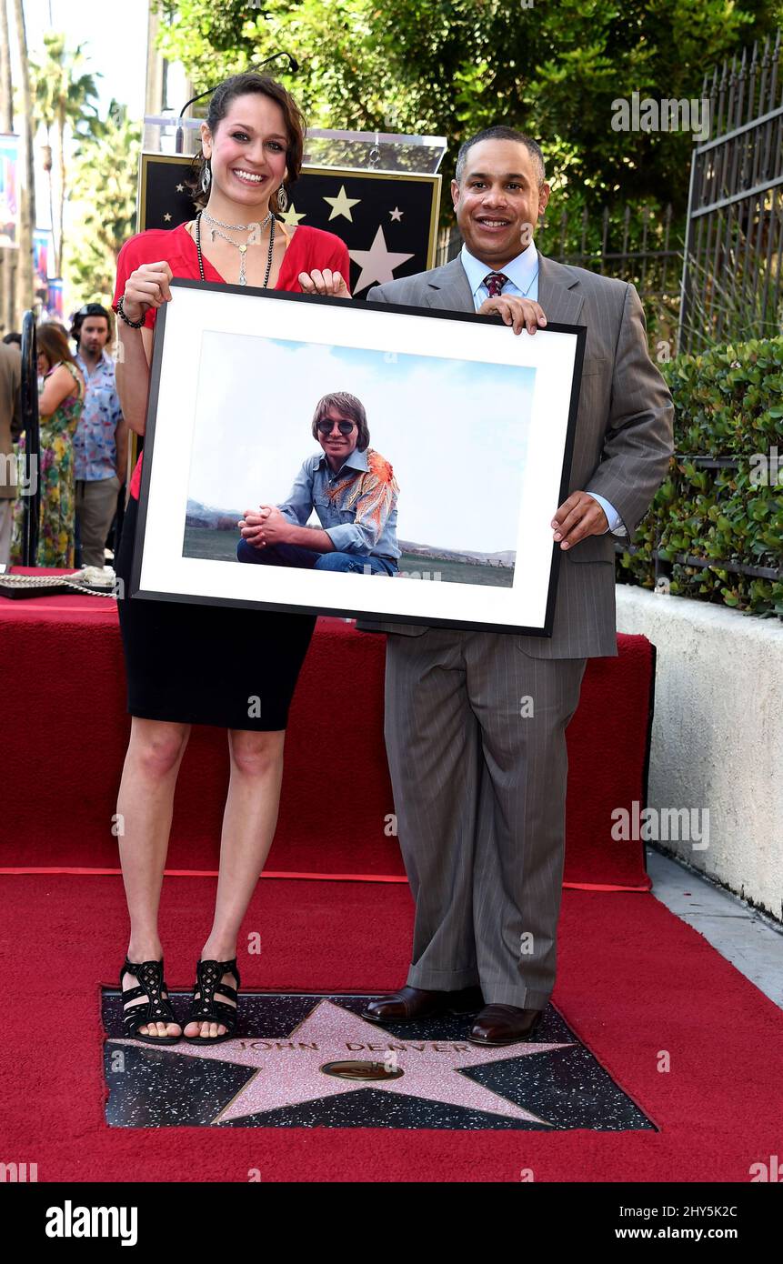Jesse Belle Denver and Zak Deutshendorf attending John Denver honored ...