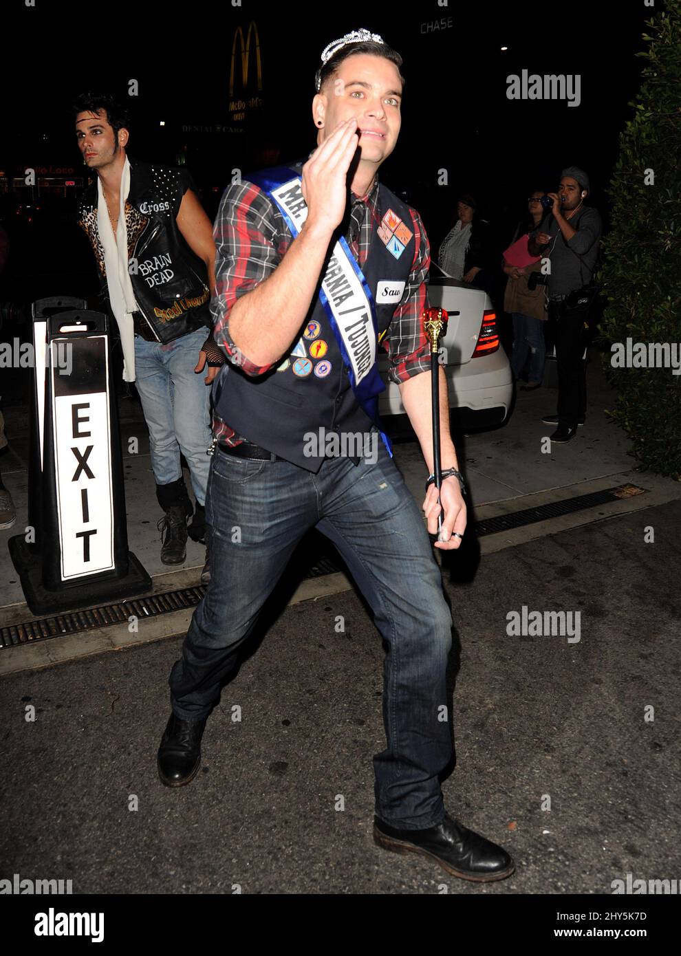 Mark Salling attending the Matthew Morrison Halloween Party at Hyde ...