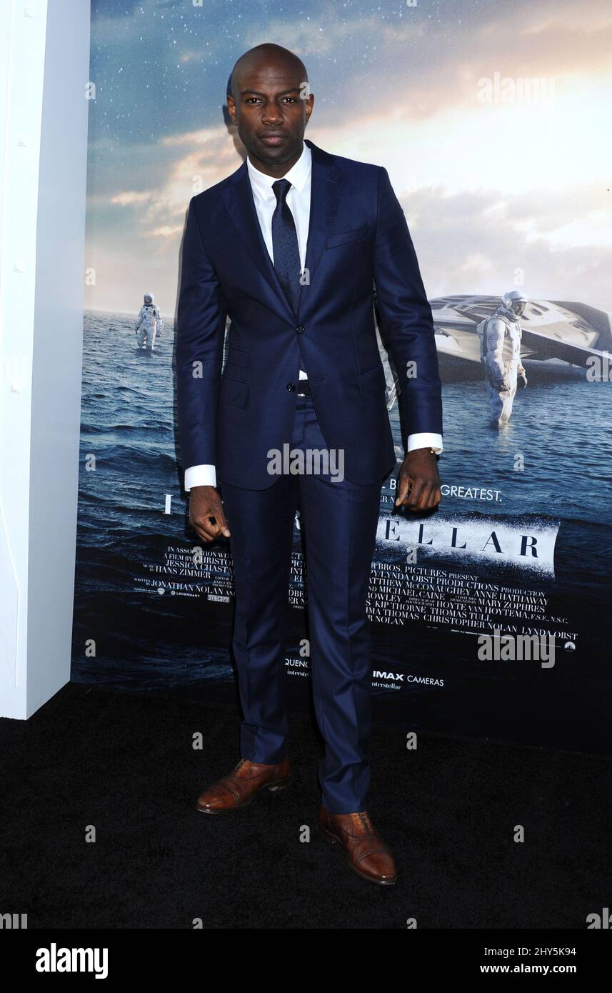 David Gyasi attending the "Interstellar" premiere held at the TCL ...