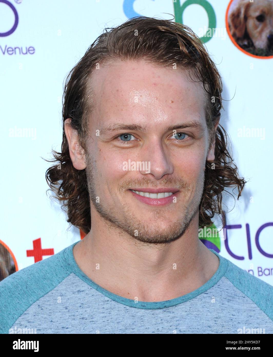 Sam Heughan attending the Third Annual Saving Spot! Benefit held at ...
