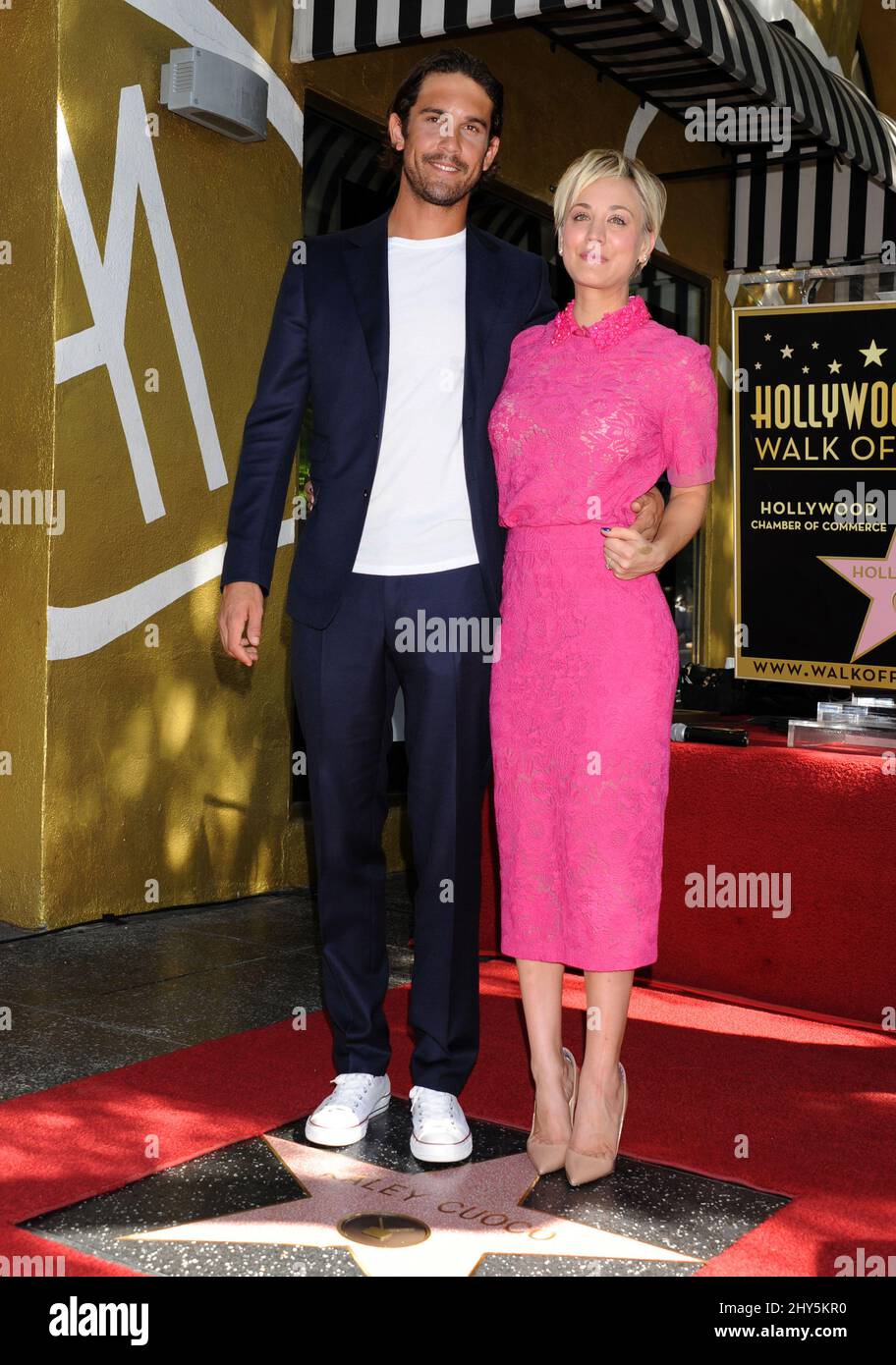 Ceremony Honoring Kaley Cuoco High Resolution Stock Photography and ...