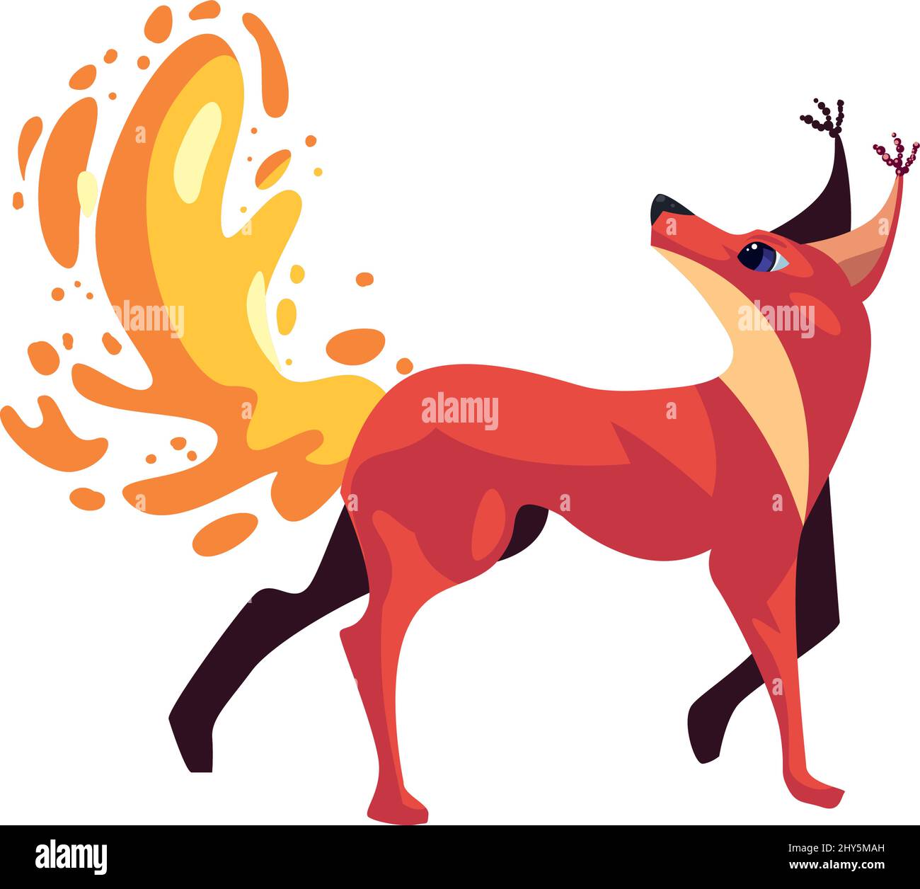 fire fox design Stock Vector Image & Art - Alamy