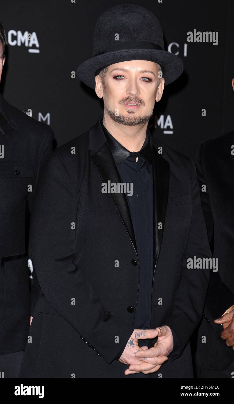 Boy George attending the 2014 LACMA Art + Film Gala Honouring Barbara ...