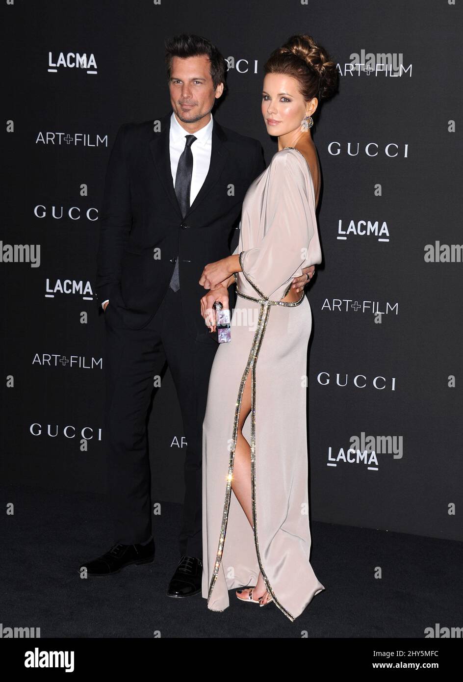 Kate Beckinsale, Len Wiseman attending the 2014 LACMA Art + Film Gala ...