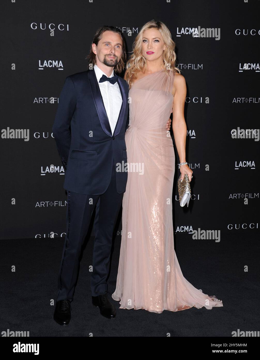 Kate Hudson, Matthew Bellamy attending the 2014 LACMA Art + Film Gala ...
