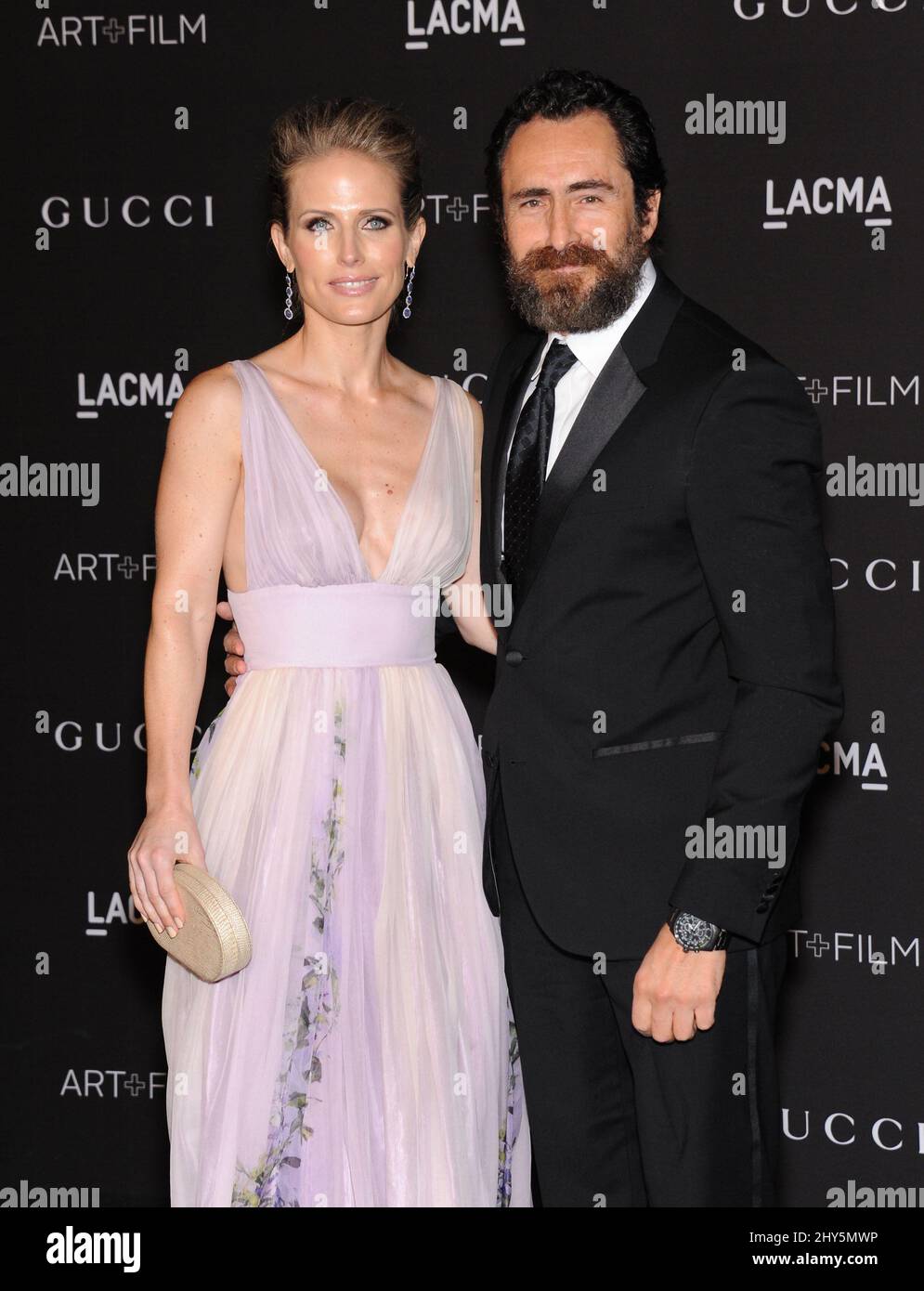 Demian Bichir & Stefanie Sherk attends the 2014 LACMA Art + Film Gala ...