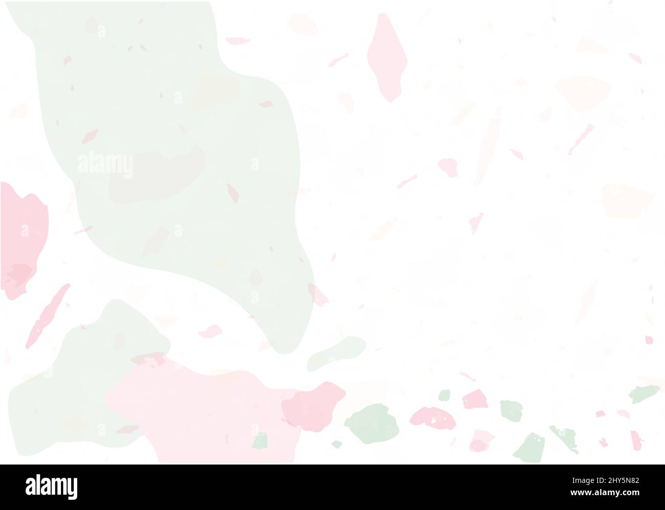 Terrazzo modern abstract template. Pink and green texture of classic ...