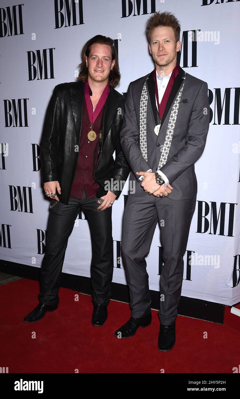 Florida Georgia Line attending the BMI Country Music Awards 2014 at the ...