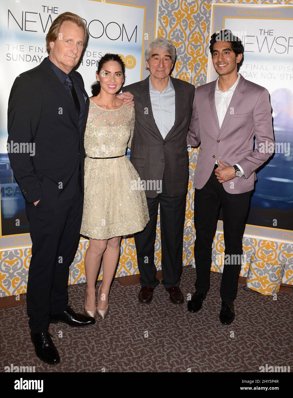 Jeff Daniels, Olivia Munn, Sam Waterston, Dev Patel attending "The ...