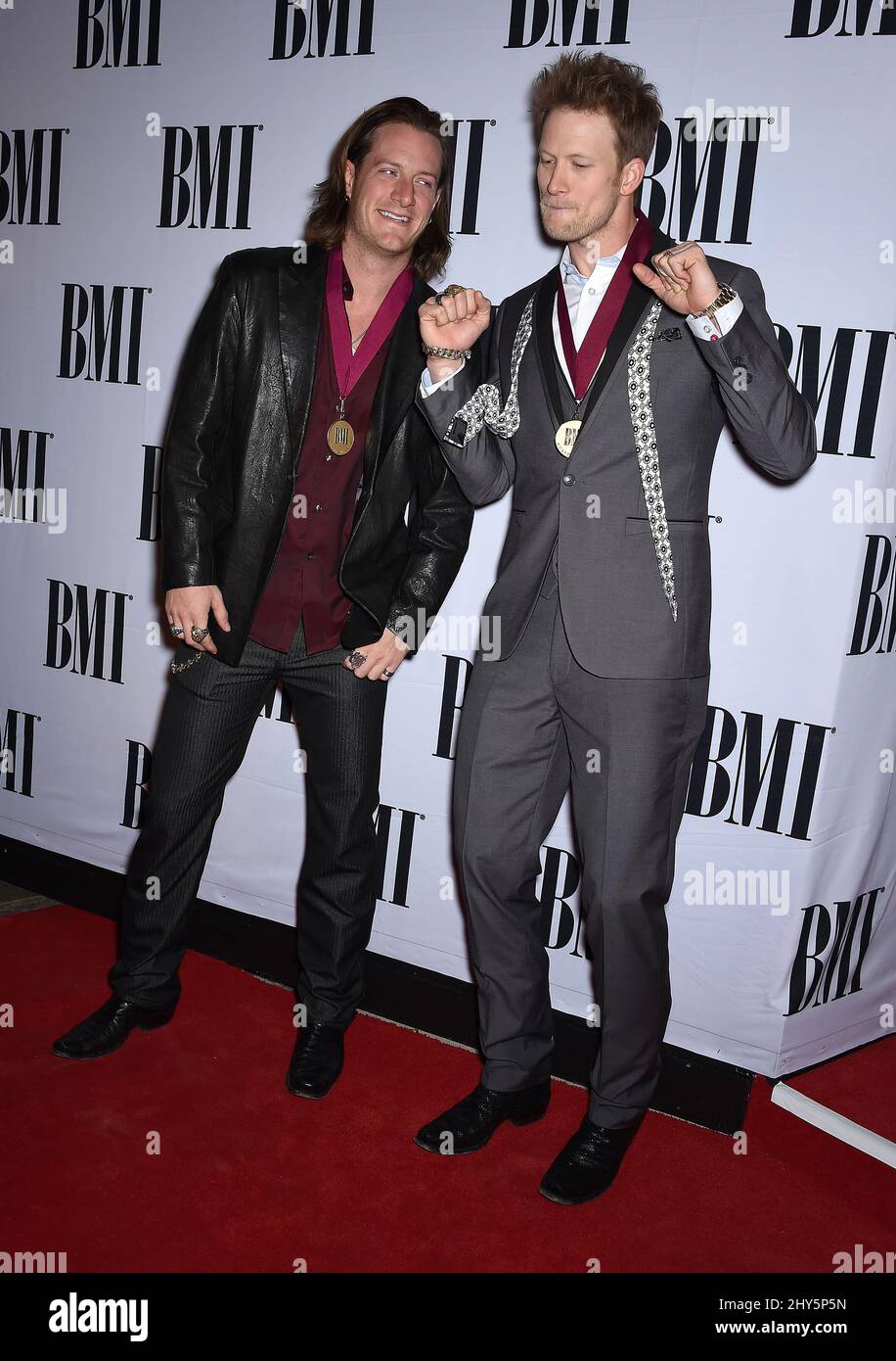 Florida Georgia Line attending the BMI Country Music Awards 2014 at the ...