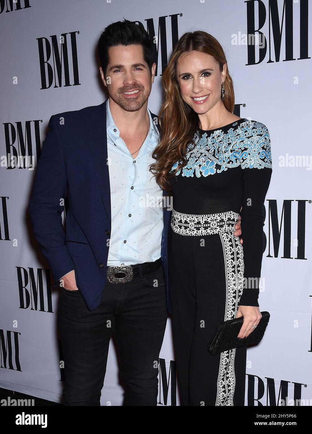 JT Hodges & Kasey Hodges attending the BMI Country Music Awards 2014 at ...
