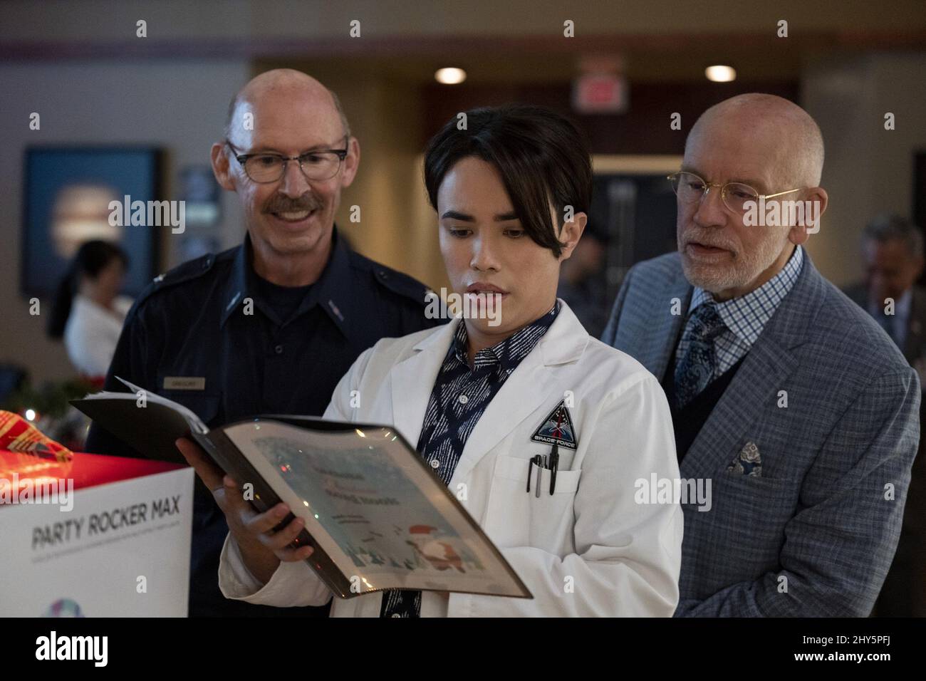 SPACE FORCE, from left: Don Lake, JayR Tinaco, John Malkovich, Budget ...