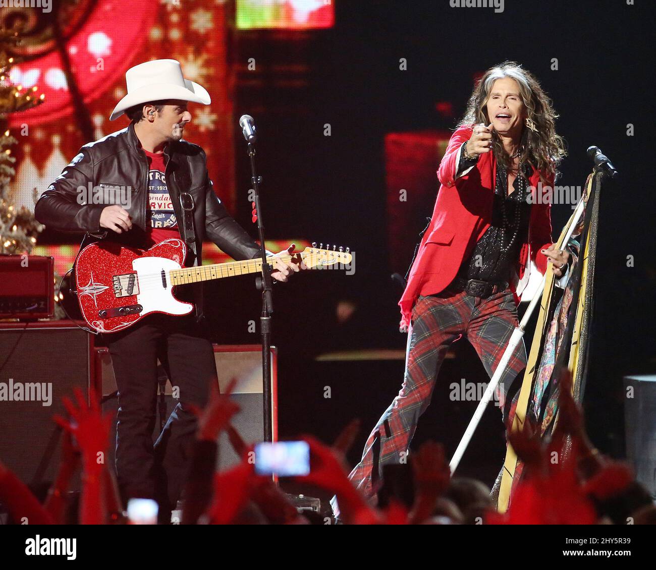 Steven Tyler and Brad Paisley CMA Country Christmas held at the ...