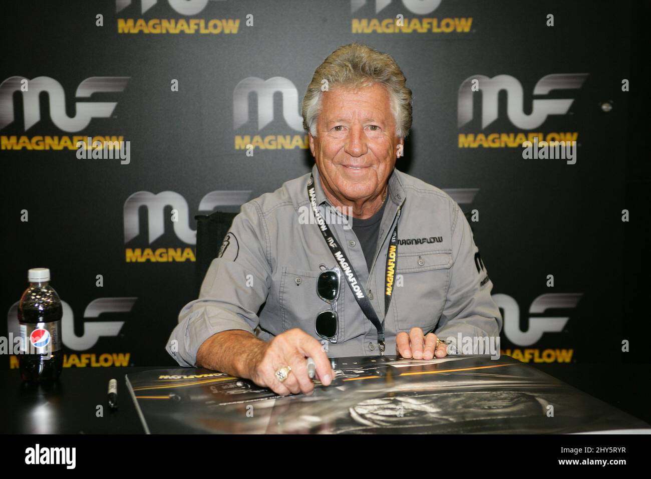 Mario Andretti attending The 2014 SEMA Show in Las Vegas Stock Photo ...