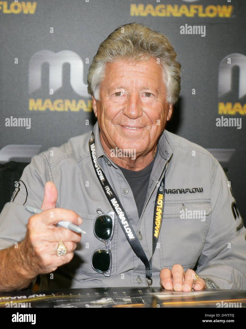 Mario Andretti attending The 2014 SEMA Show in Las Vegas Stock Photo ...