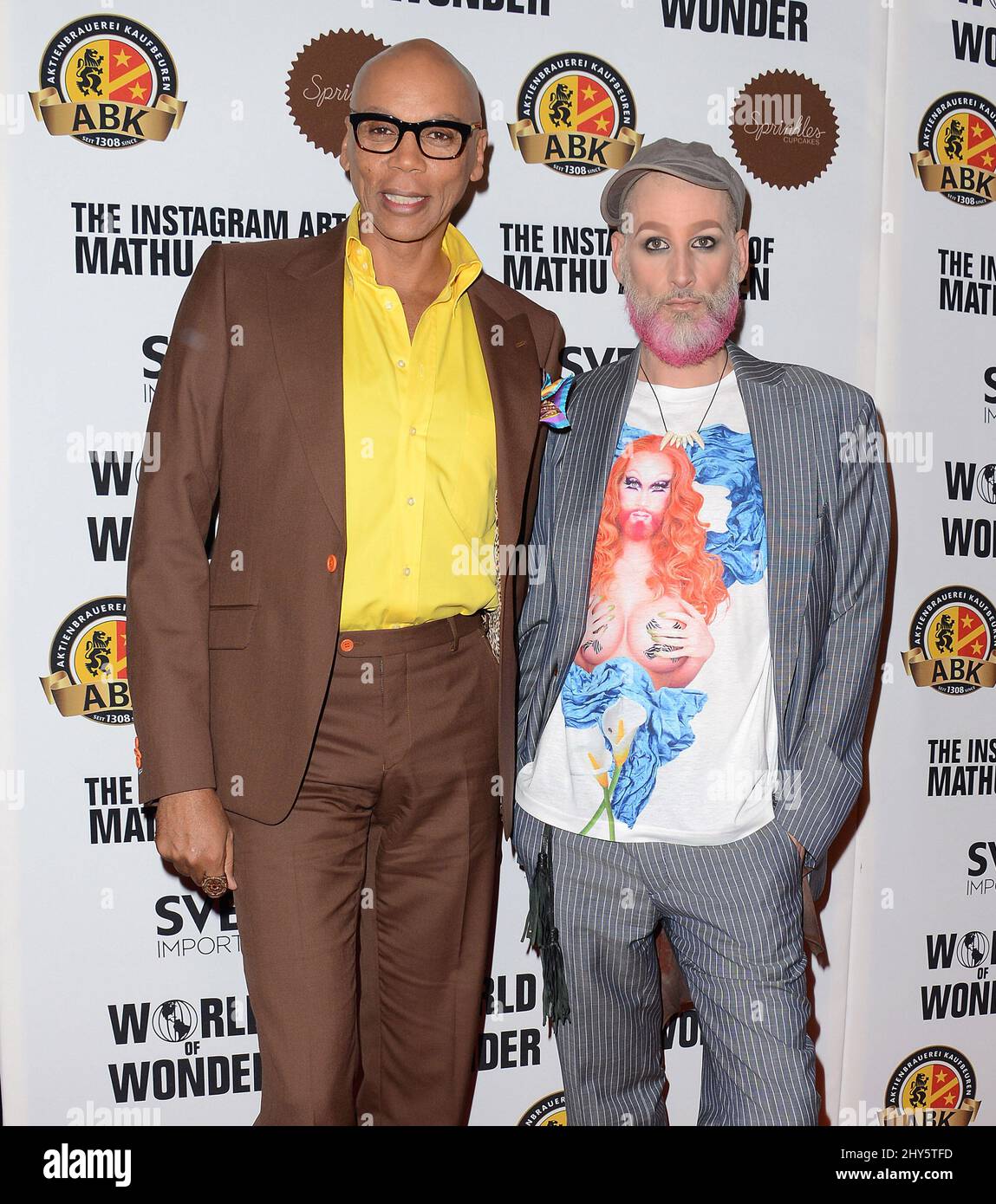 RuPaul and Mathu Andersen attend The Instagram Art Of Mathu Andersen ...