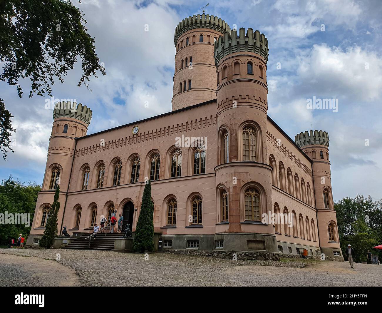 Low angle shot of Granitz Hunting Castle in Binz, Germany Stock Photo ...