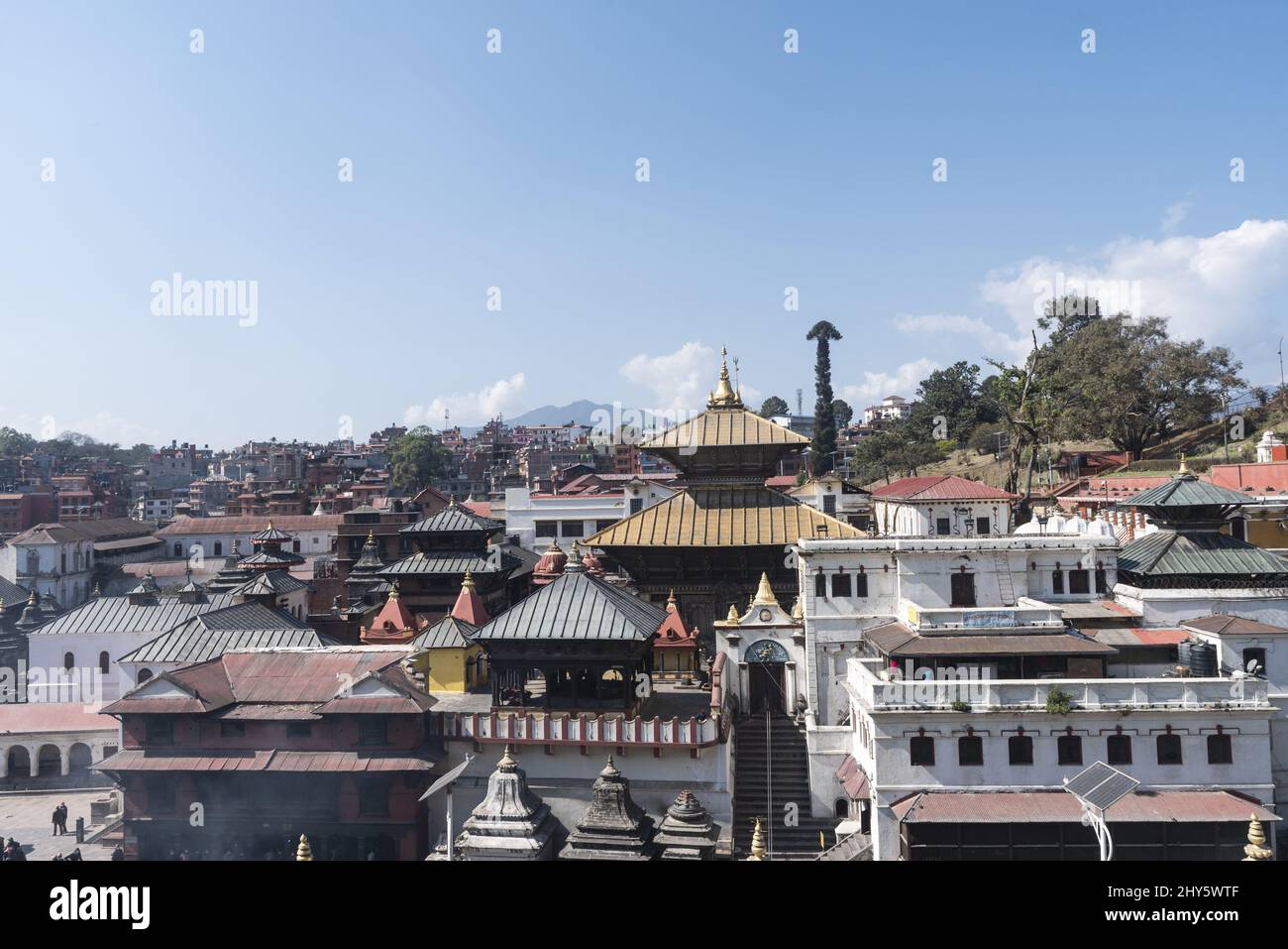 Aerial view of an Asian town on a sunny morning Stock Photo - Alamy