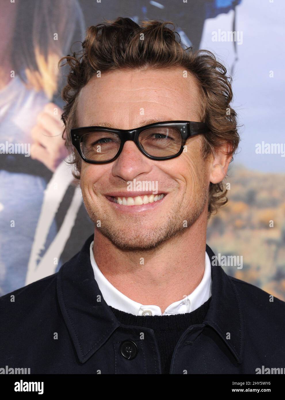 Simon Baker arriving for the Wild premiere at the Academy of Motion ...