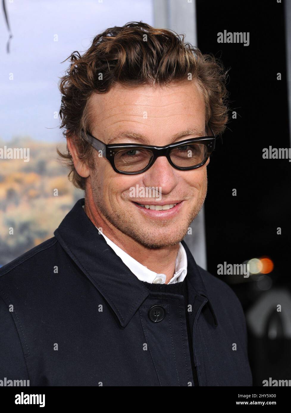 Simon Baker arriving for the Wild premiere at the Academy of Motion ...