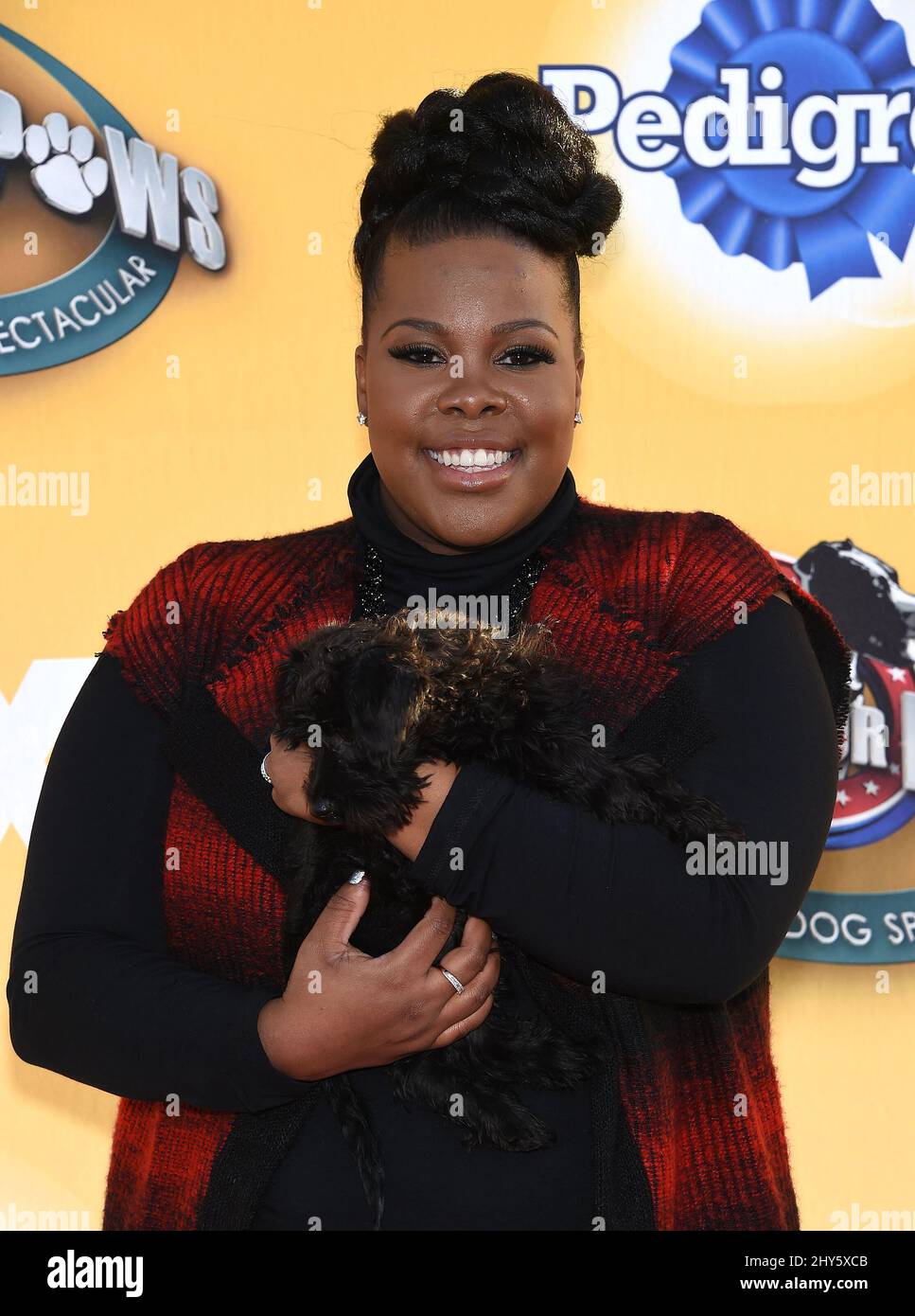 Amber Riley & Ruby attending FOX's Cause for Paws: An All-Star Dog ...