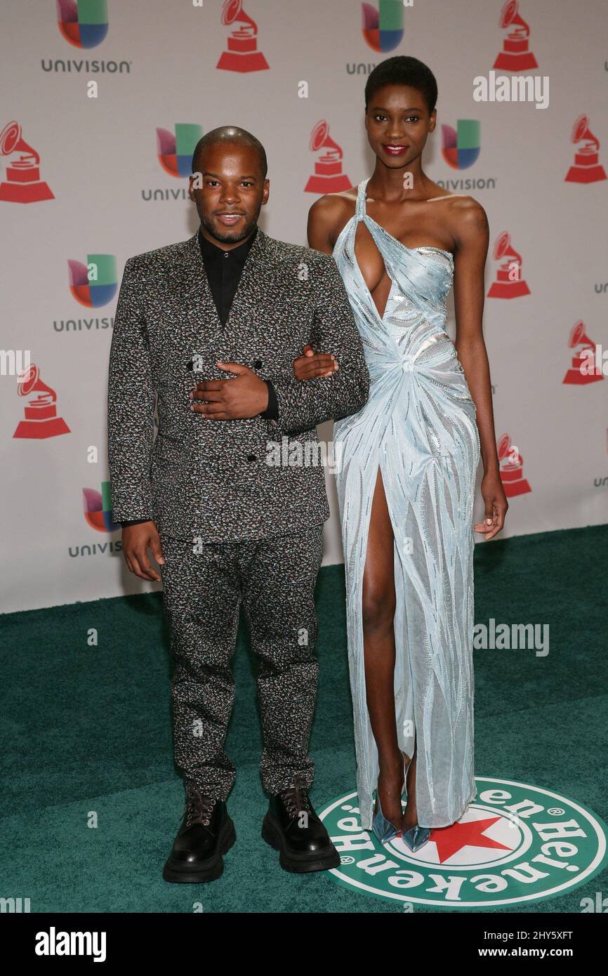 Coreon Du, Mauza Antonio attending the 15th Annual LATIN GRAMMY Awards ...