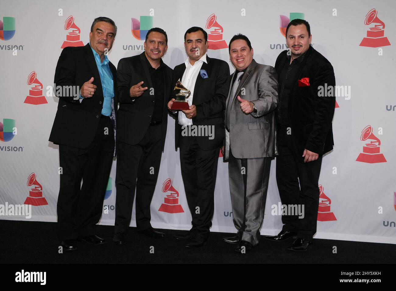 Conjunto Primavera (Best Norteno Album) in the press room at the 15th ...