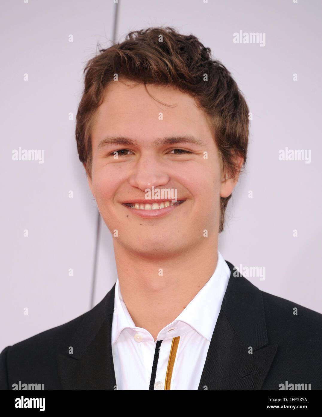Ansel Elgort attending the American Music Awards 2014 at the Nokia ...