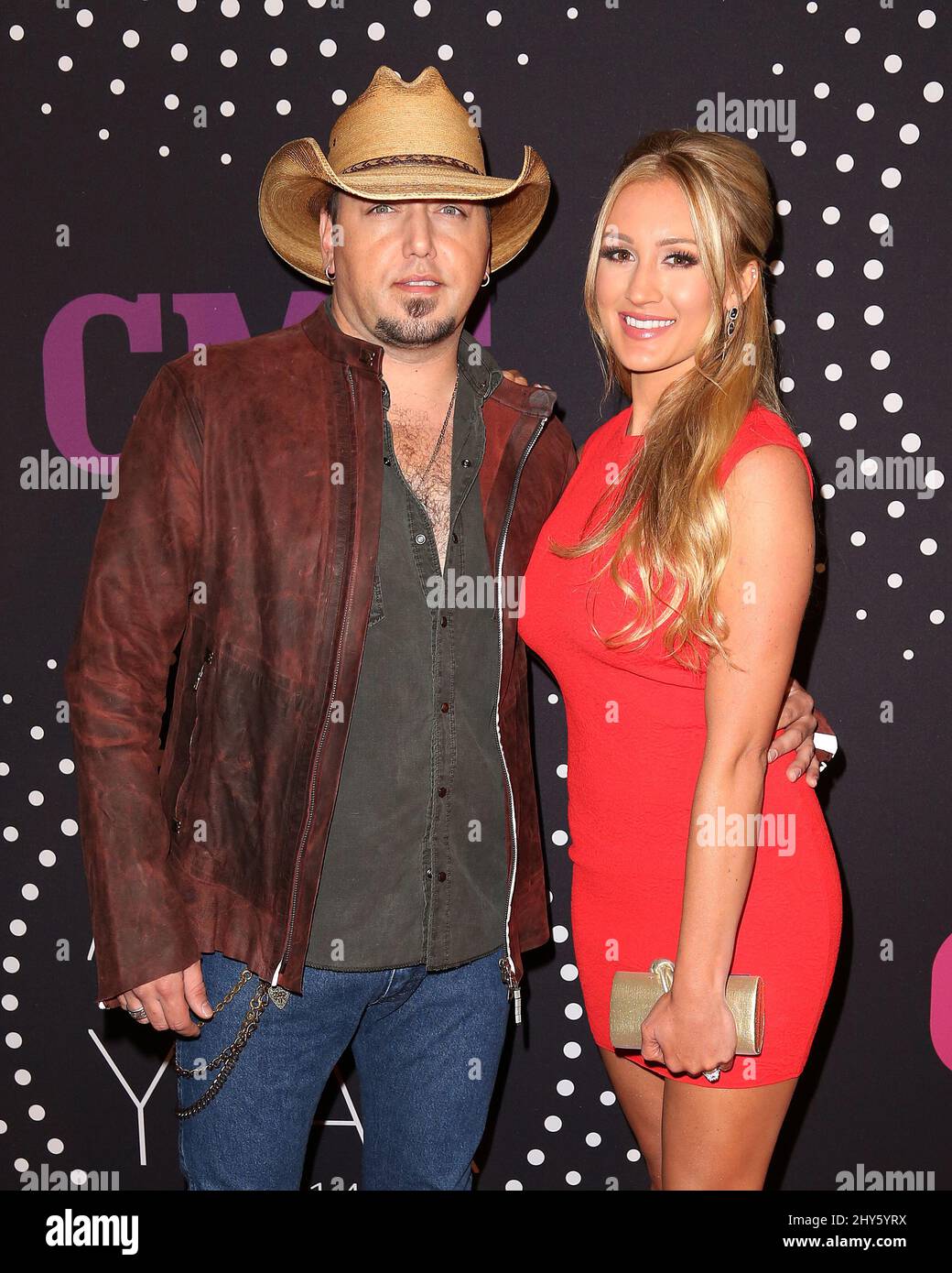 Jason Aldean Brittany Kerr Attending The 2014 Cmt Artists Of The Year