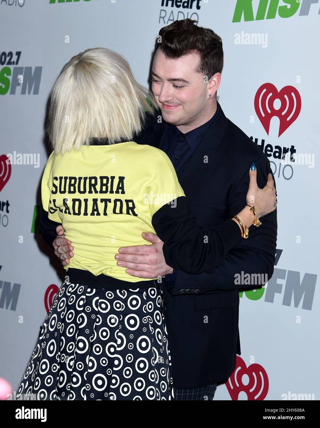 Rita Ora and Sam Smith arrives for KIIS FM's Jingle Ball concert held ...