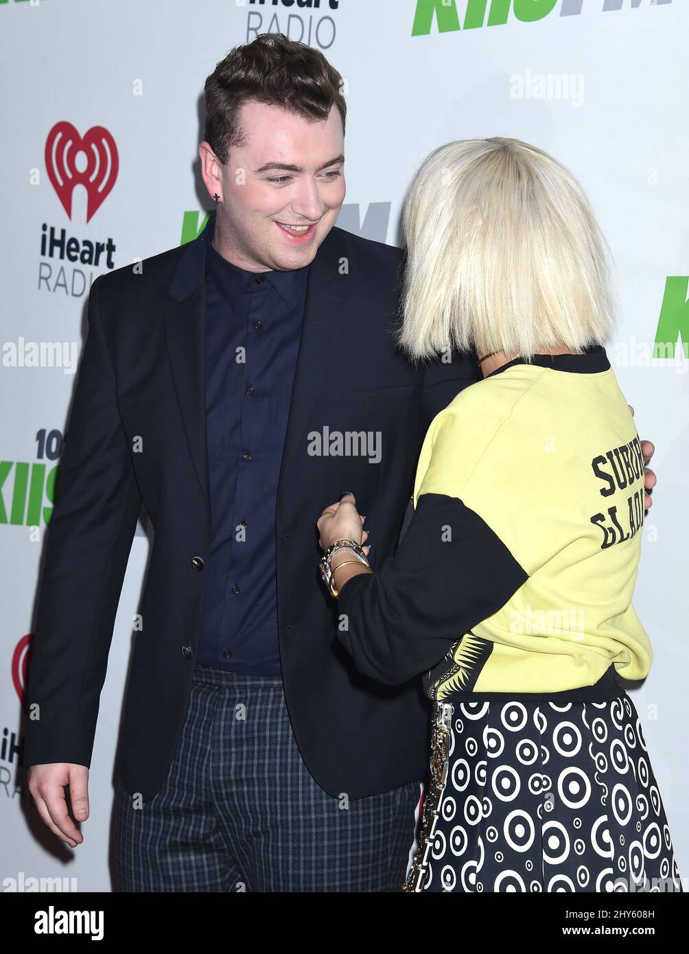 Rita Ora and Sam Smith arrives for KIIS FM's Jingle Ball concert held ...