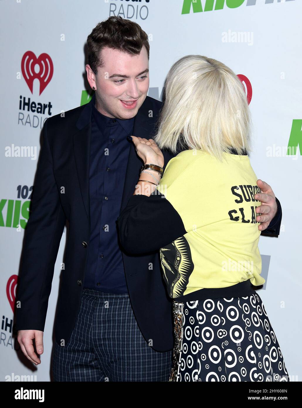 Rita Ora and Sam Smith arrives for KIIS FM's Jingle Ball concert held ...