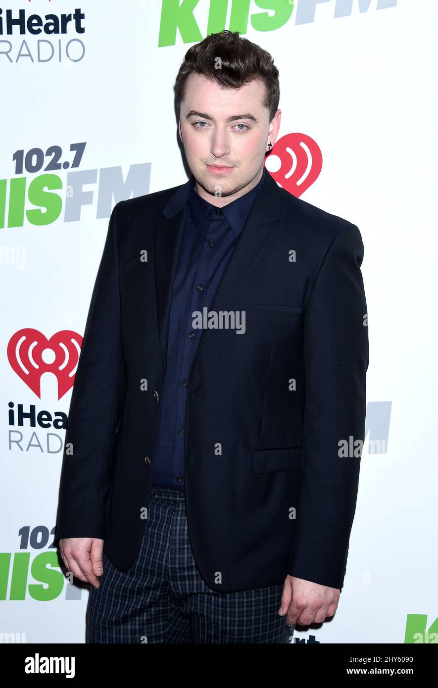 Sam Smith arrives for KIIS FM's Jingle Ball concert held at Staples ...
