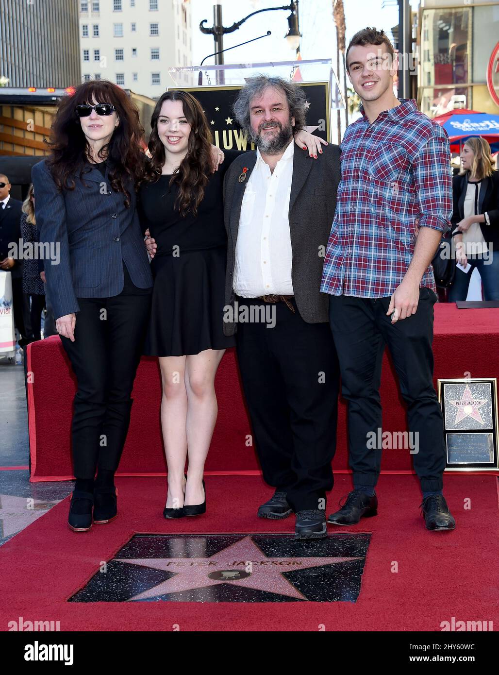 Fran Walsh, Katie Jackson, Peter Jackson and Billy Jackson attend the ...