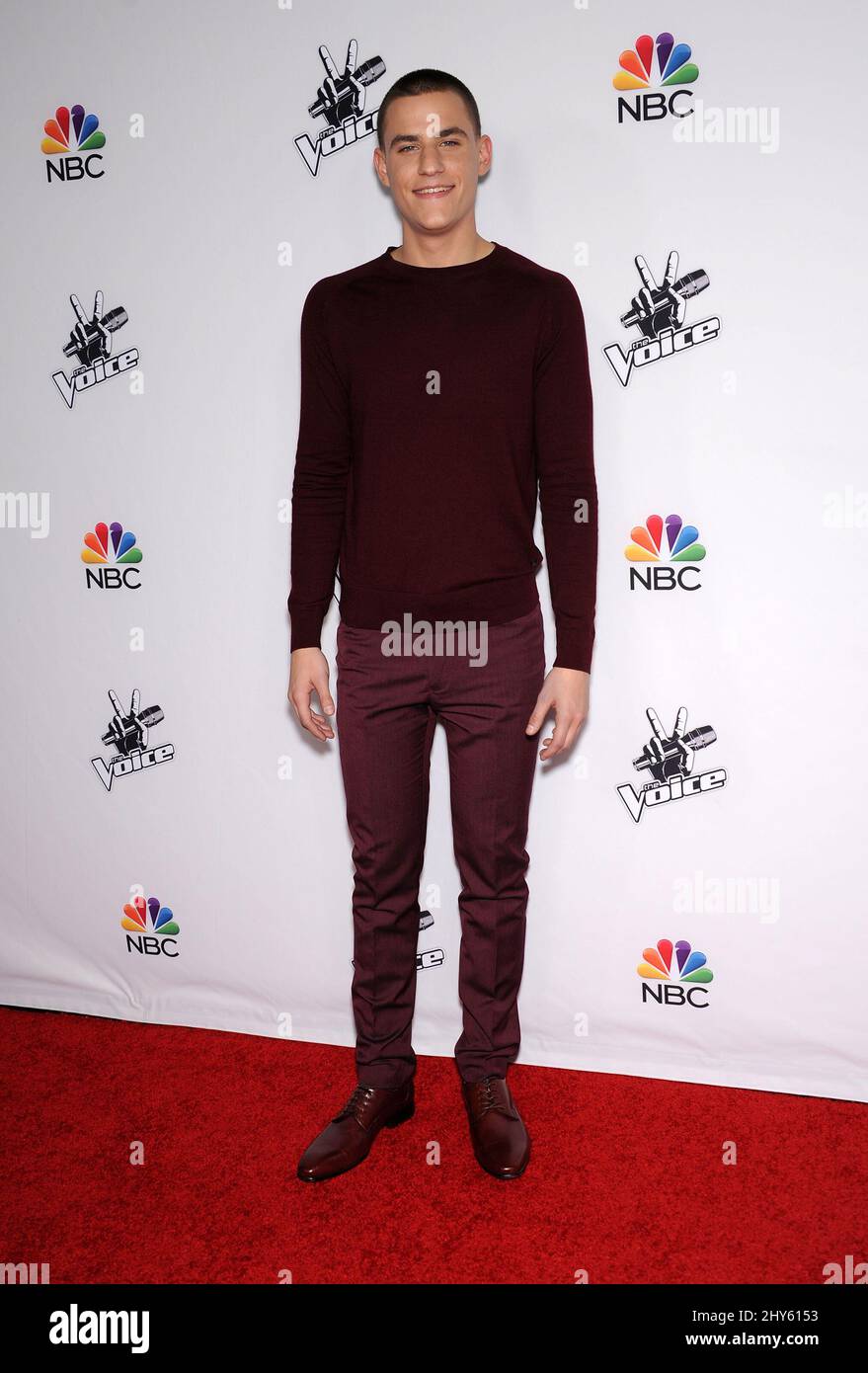 Chris Jamison attending "The Voice" season 7 red carpet event held at ...