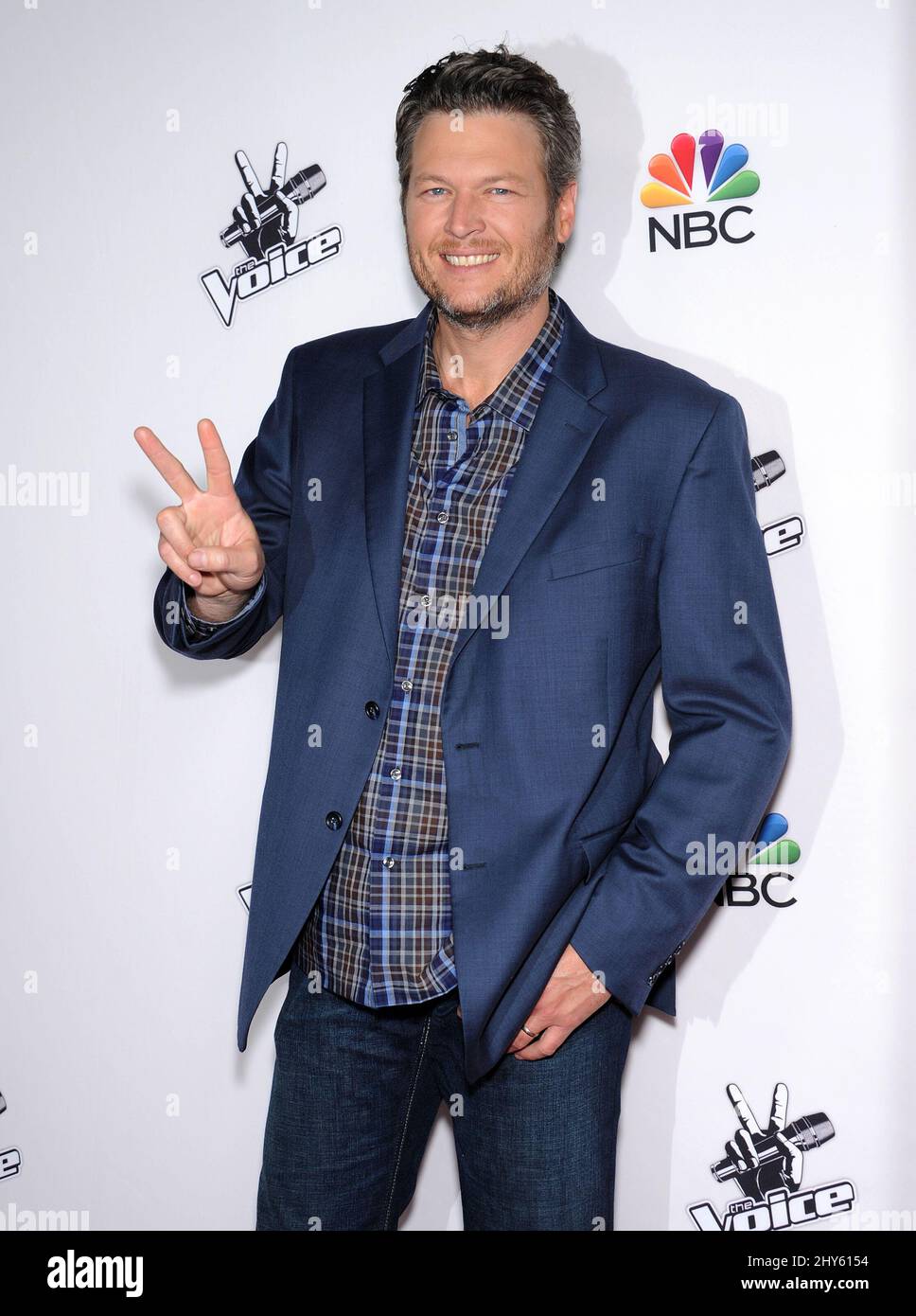 Blake Shelton attending "The Voice" season 7 red carpet event held at ...