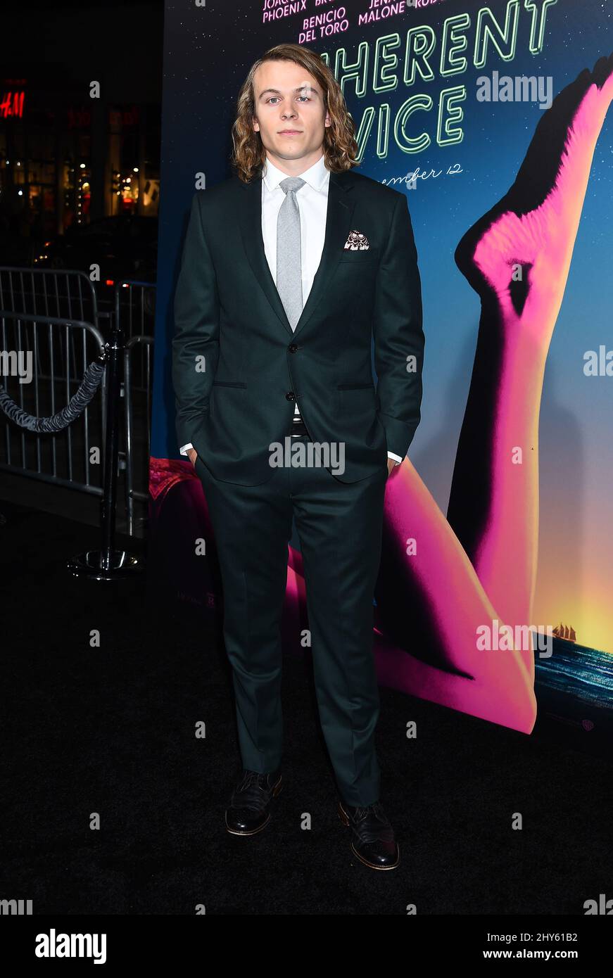 Jordan Christian Hearn attending the premiere of "Inherent Vice" in Los ...