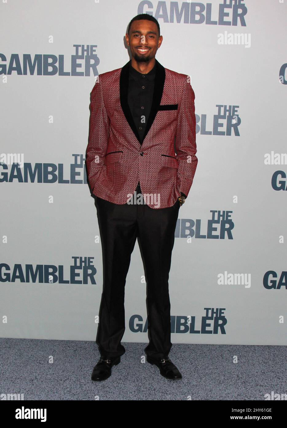 Anthony Kelley attending the premiere of "The Gambler" in New York ...