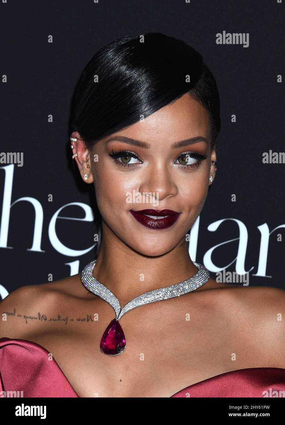 Rihanna attending the first annual Diamond Ball held at The Vineyard in ...